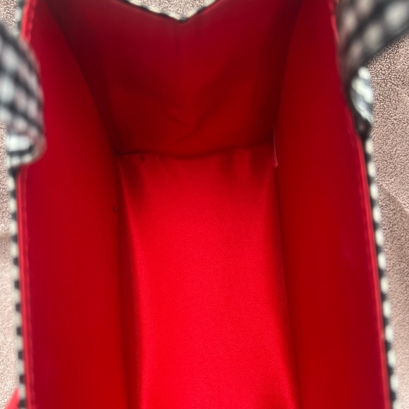 Bags | Red Silk Cloth Inside No Rips Or Tears Lite Yellowing Staining ...